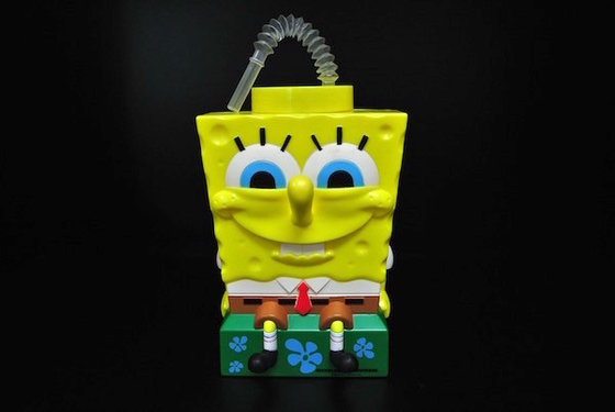 22CM Height Customized Spongebob Water Bottle For Children AS Material supplier