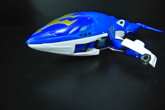 Blue Shark Figure Transformer Robot Toy Easy Operation For Display supplier