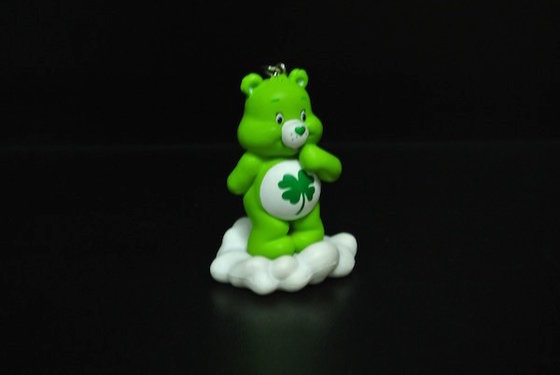 Rainbow Color Key Ring Plastic Toy Figures Care Bear Sell For Collection For kids supplier