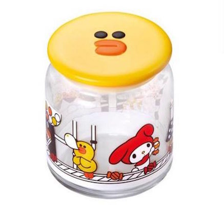 Transparent Color Glass Storage Jar Plastic Toy Figures Sell In HongKong 7 - 11 Store For Collection supplier