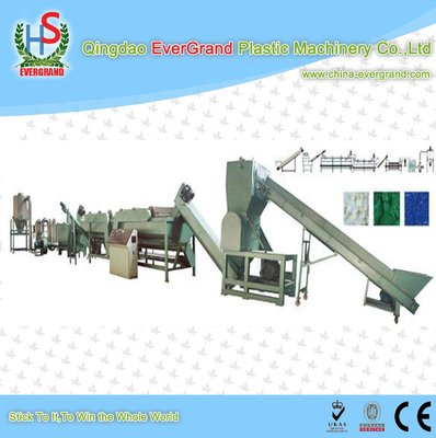 Automatic Crushing Washing Drying  PP Recycling Machine with Stainless Steel Material