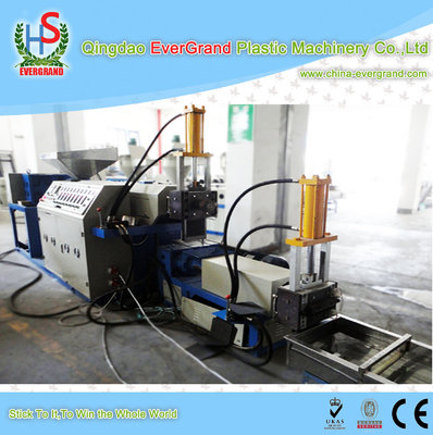 Double Stage Extruders Plastic Granules Machine , Recycling Plastic Manufacturing Machine
