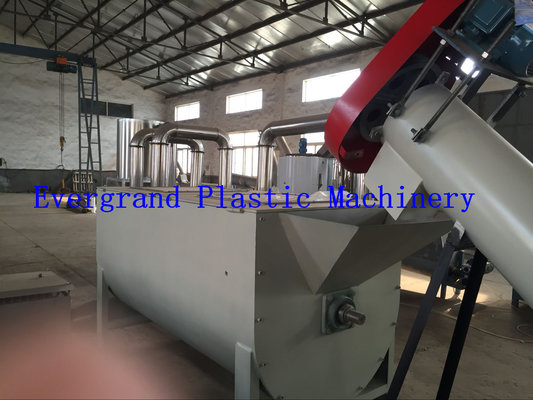 100Kw Stainless Steel Plastic Waste Recycling Machine 25m*2m*2.7m