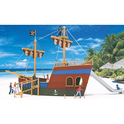 Pirate Ship Playground Set For Sale - Commercial Playground Equipment Manufacturer