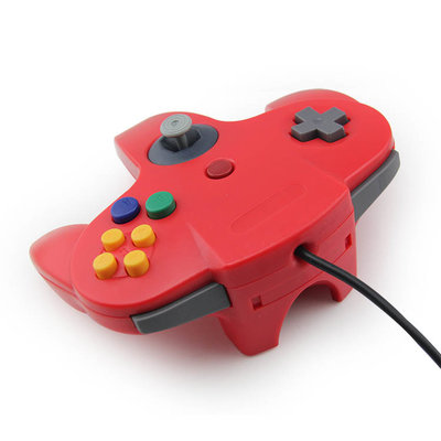 Red Classic Wired Nintendo 64 Computer Controller , Nintendo 64 USB Controller