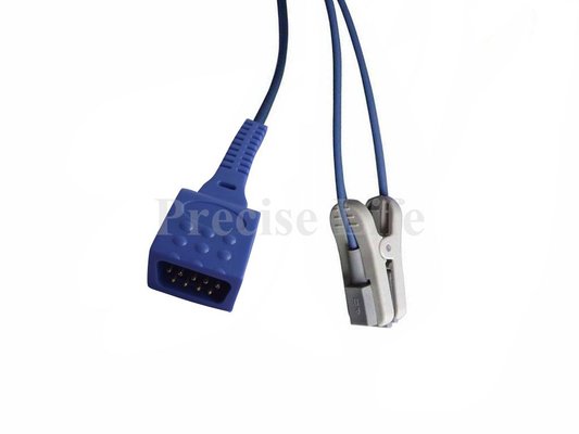 Compatible Datex OXY-E-DB Adult Ear clip SpO2 sensor probe,DB 9-pin ,1 meter
