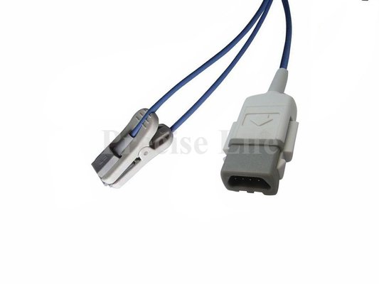 Compatible GE OXY-E4-MC Adult Ear clip SpO2 sensor probe,DB 9-pin ,3 meters