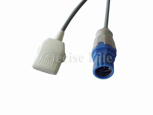 Compatible Siemens MS18680 SpO2 adapter cable, Round 7-pin to 6-pin,8ft