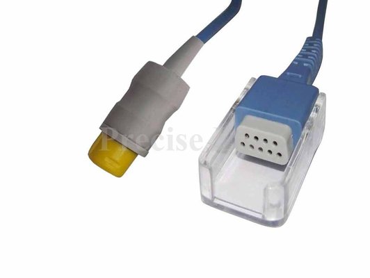 Compatible MEK MIS3AH_1 SpO2 adapter cable, Round 8-pin to DB 9-pin,8ft