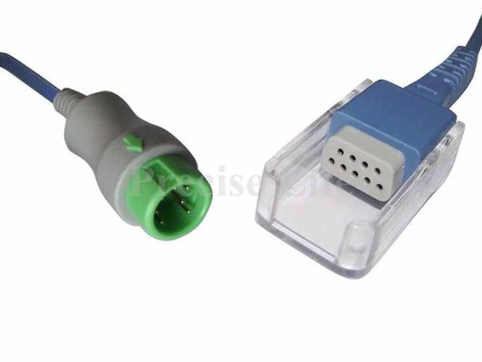 Compatible Mindray 0010-30-42737 SpO2 adapter cable,Round 7-pin to DB 9-pin,8ft