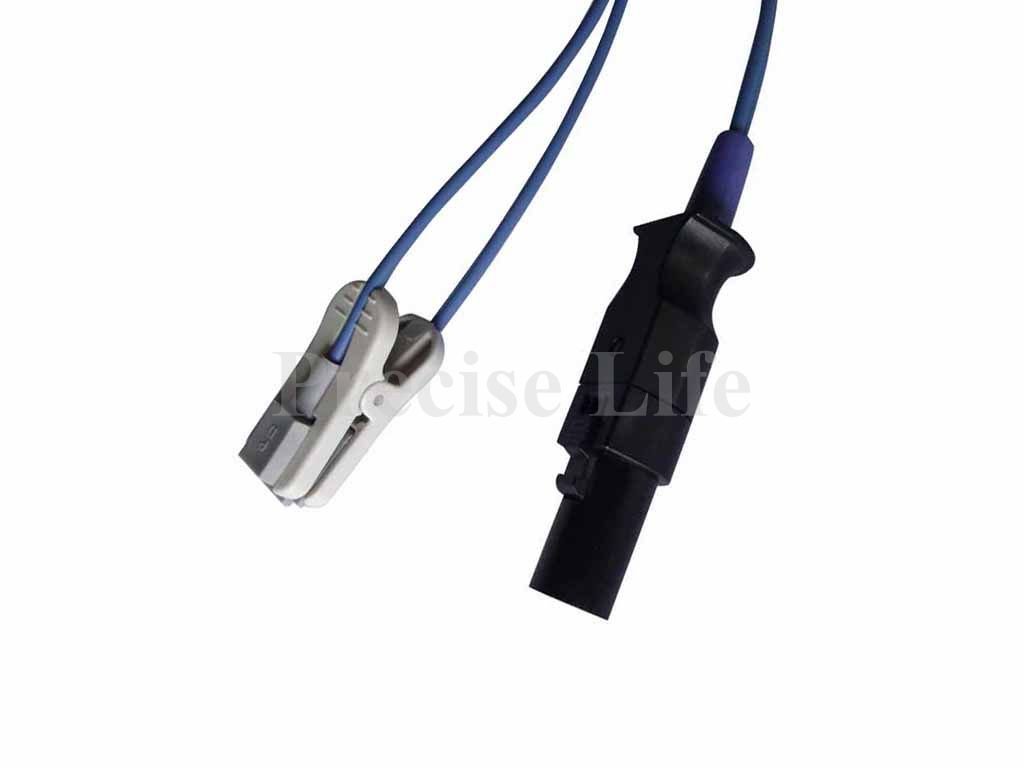 Compatible Ohmeda OXY-E4-H Adult Ear clip SpO2 sensor probe,7-pin ,3 meters