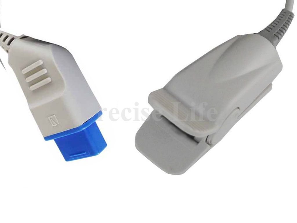 Compatible Nihon Kohden TL-101T Adult finger clip SpO2 sensor probe,14-pin ,3 meters