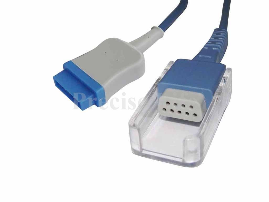 Compatible GE Dash 2021406-001 SpO2 adapter cable,Rectangle 11-pin to DB 9-pin,8ft