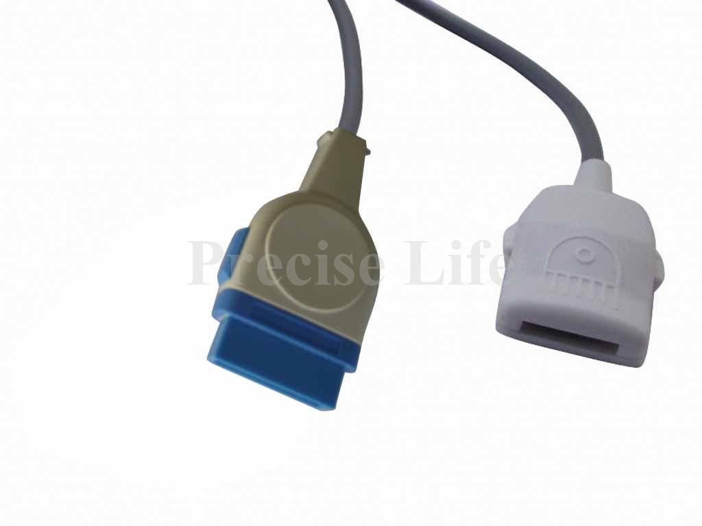 Compatible GE Dash 2017002-003 SpO2 adapter cable,Rectangle 11-pin to 6-pin,8ft