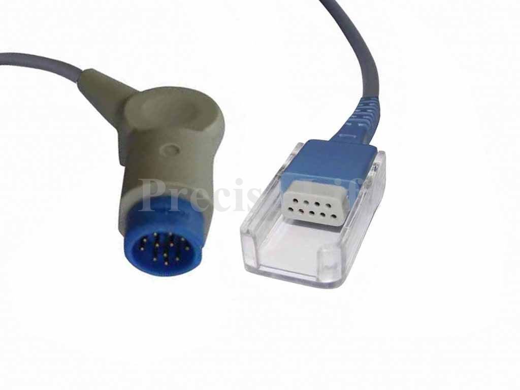 Compatible Mindray 0010-30-12452 SpO2 adapter cable,Round 12-pin to DB 9-pin,8ft