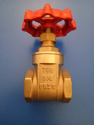 High Pressure Plumbing Gate Valve , Brass Gate Valves For Water Threaded Bonnet DN Design