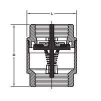 One Way Spring Check Valve For Water , Adjustable Check Valve