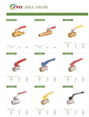 DN Design brass plumbing valves , Hot Forged 1/2 Inch Brass Water Ball Valve