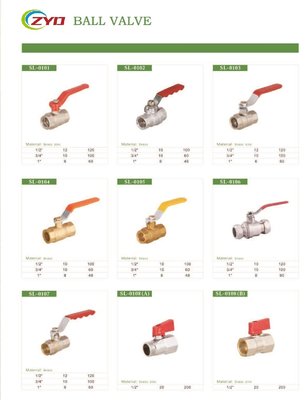 DN Design brass plumbing valves , Hot Forged 1/2 Inch Brass Water Ball Valve