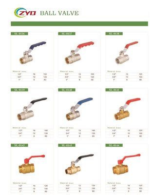 DN Design brass plumbing valves , Hot Forged 1/2 Inch Brass Water Ball Valve