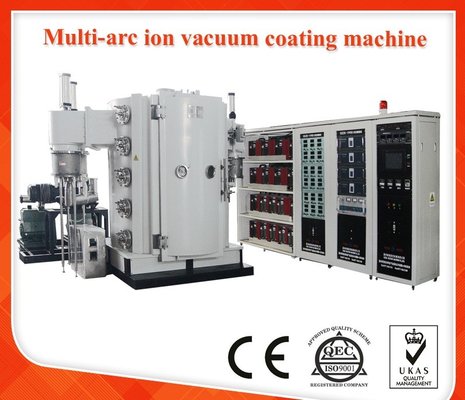 Vertical PVD Vacuum Coating Machine , Multi Arc Ion High Vacuum Plating Machine For Metal Parts