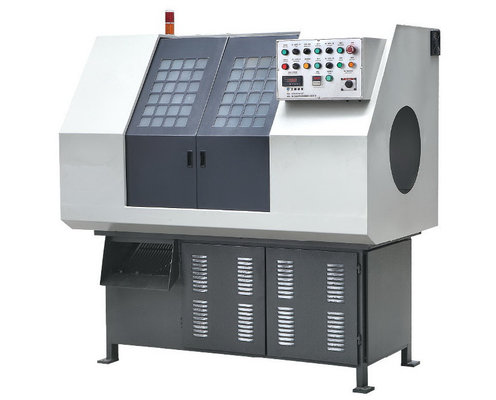 Stable Performance Metal Cutting Machine , Challenge Circular Saw Cutter Machine For Round Solid Iron Bar 1300KG