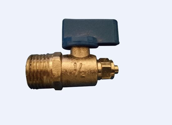 1/2 Inch Nickle - Plated Zinc Plumbing Ball Valve Actuator , Iron Handle High Pressure Air Ball Valve