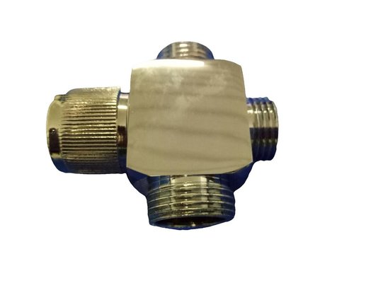 1/2”x1/2"x3/4" Three Way Chrome-Plated Shower Faucet Diverter ,Commercial Plumbing Products