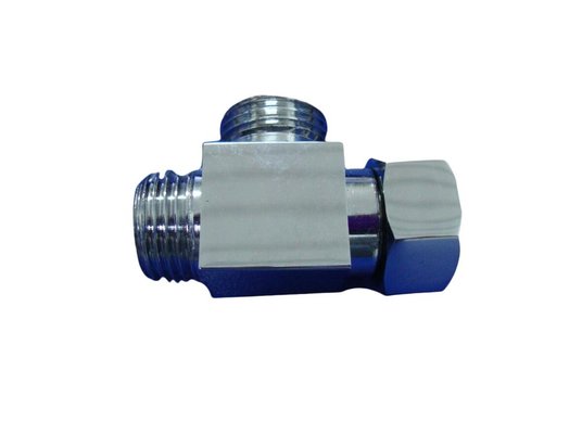 1/2"X1/2X3/4 Three way T Connector shut off valve T adapter diverter for toilet bidet sprayer shattaf kit