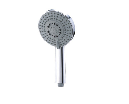Portable Detachable Rain Shower Head Chrome Plated With Different Water Temperature