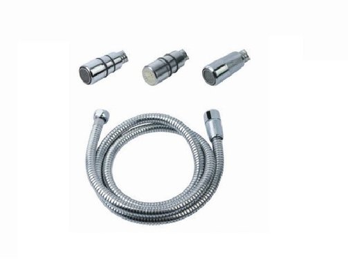 Chrome Plated Hand Shower Flexible Pipe , Women Bidet Hose For Toilet