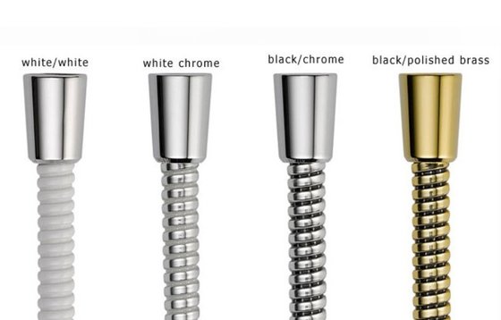 1.5m Pvc Bathroom Shower Hose , Dual Hand Held Shower Water Hose For Tub