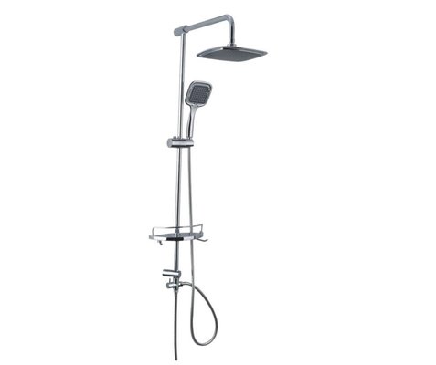 Round Mixer Bathtub Shower Faucet Sets , Tub And Shower Set Thermostatic Chrome Valve