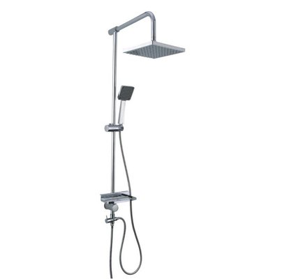 Round Mixer Bathtub Shower Faucet Sets , Tub And Shower Set Thermostatic Chrome Valve