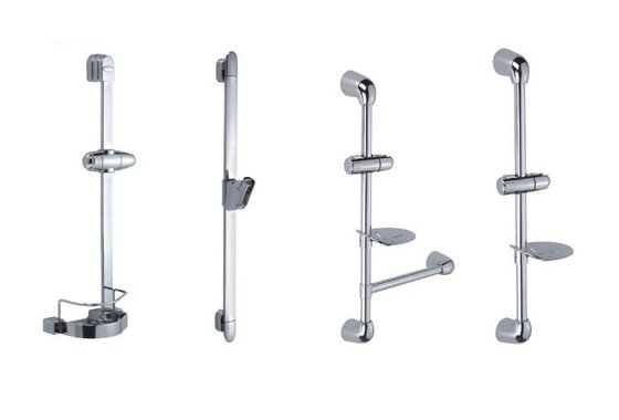 CE Certificate Brass Shower Sliding Bar With Shower Holder / Han / Hose