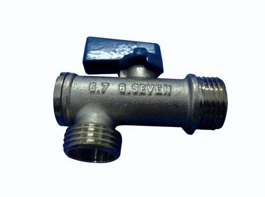 Bathroom Three Way Plumbing Valves , Globe Angle Valve Fro Oil