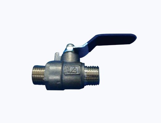 Full Port Bronze Ball Valve Two Way Air Operated Small Resistance With The Fluid