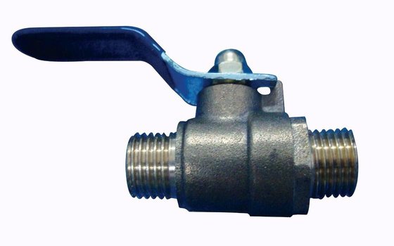 Full Port Bronze Ball Valve Two Way Air Operated Small Resistance With The Fluid