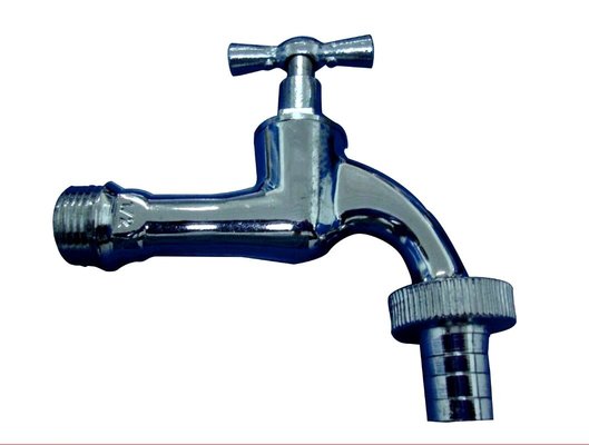 Brass Lead Free Chrome Plating Washing Machine Bibcock With Aluminum T Type Handle