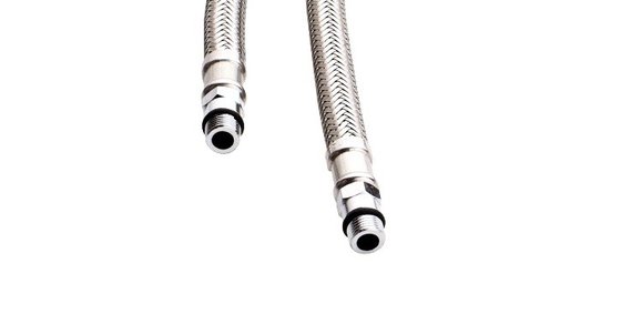 ZYD-B02 F1/2XM10 Stainless Steel  201 Wire EPDM Rubber Inner Pipe  Braided Plumbing Flexible Hose For Kitchen Faucet