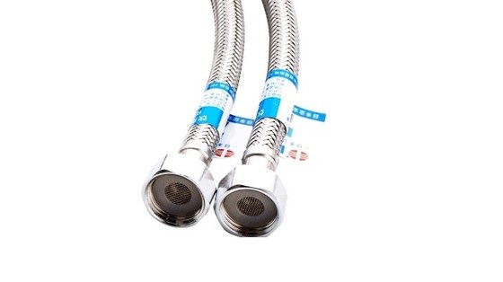 ZYD-B02 F1/2XM10 Stainless Steel  201 Wire EPDM Rubber Inner Pipe  Braided Plumbing Flexible Hose For Kitchen Faucet