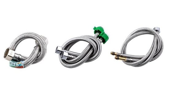 ZYD-B03 304 Stainless Steel Wire flexible braided Knitted hose for wash basins inlet hose/kitchen sinks