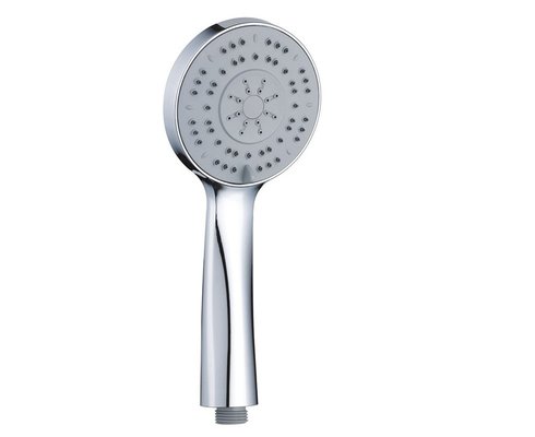 Round shape one function chrome plating high pressure high flow water saving bathroom hand shower
