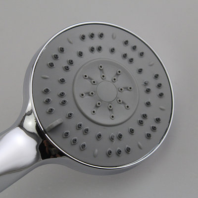 Round shape one function chrome plating high pressure high flow water saving bathroom hand shower