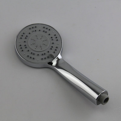 Round shape one function chrome plating high pressure high flow water saving bathroom hand shower
