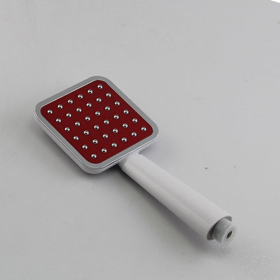 Square shape multi-color one function chrome plating high pressure high flow water saving bathroom hand shower