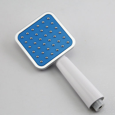 Square shape multi-color one function chrome plating high pressure high flow water saving bathroom hand shower