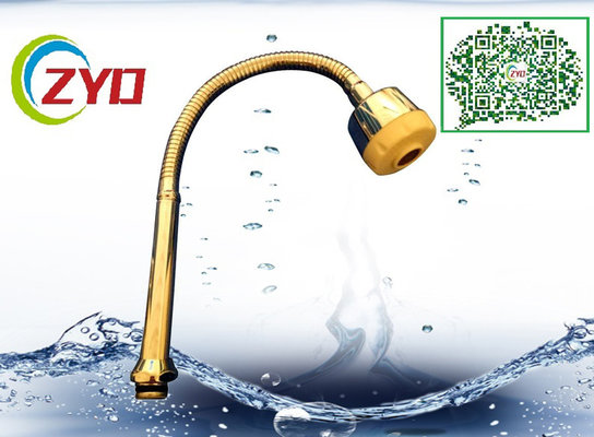 42CM Universal Swivel Gooseneck Chrome Flexible Kitchen Sink Faucet Mixer Spout With Two Function Sprayer Nozzle