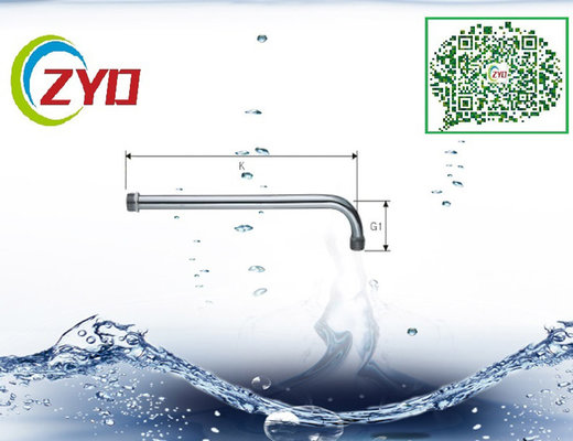 14mm Stainless Steel Wall Mounted Swing Bathroom  Facuet Spout Accessory Less PB Rotatable Chrome Faucet Water Tube