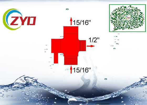 1/2MX3/4MX3/4M Brass Chrome Plated Three Way  Square t Shower System Faucet Water Diverter Shower Hose Seperator